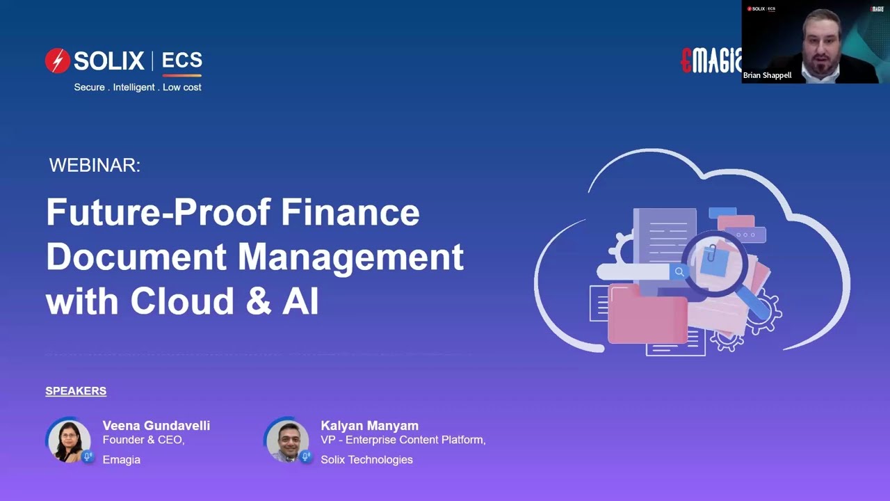 Webinar: Future Proof Finance Document Management with Cloud & AI